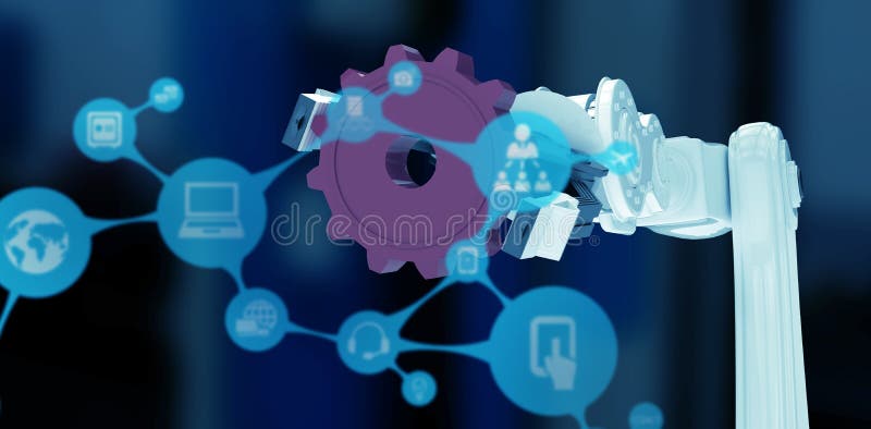 Composite Image of Technology Icon 3d Stock Image - Image of attractive ...