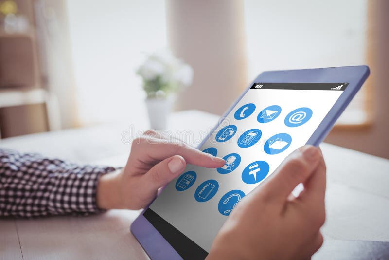 Composite Image of Telephone Apps Icons Stock Photo - Image of ...