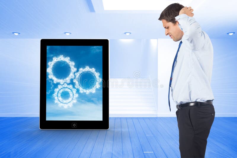 Composite Image of Thinking Businessman Scratching Head Stock Image ...