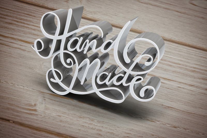 Three Dimensional Hand Made Text Stock Illustrations – 16 Three ...