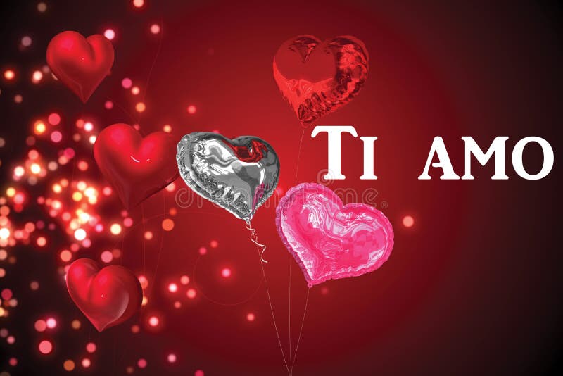 Composite image of ti amo stock illustration. Illustration of design ...