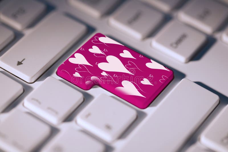 Composite Image of Valentines Day Pattern Stock Illustration ...