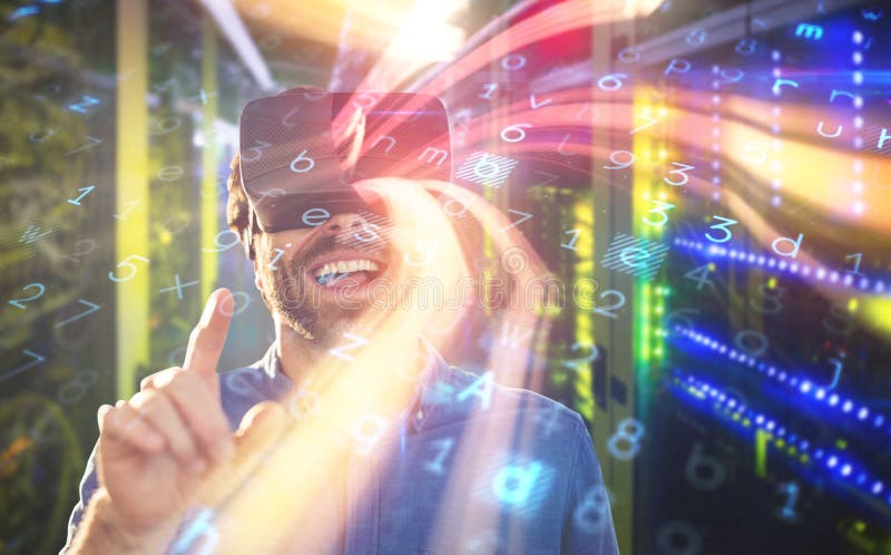 Composite Image of View of Data Technology Stock Image - Image of ...