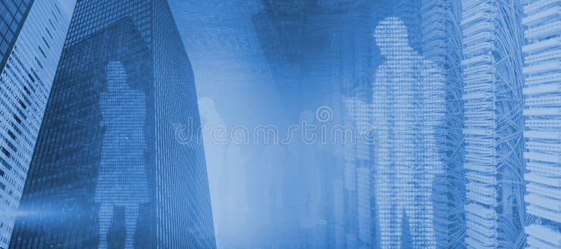 Composite Image of View of Data Technology Stock Illustration ...