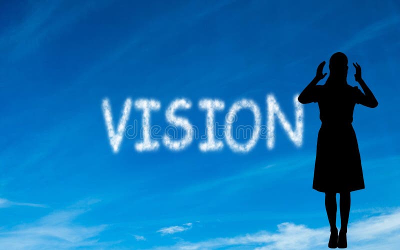 VISION Written with Chalk on Blackboard Icon Logo Design Vector ...