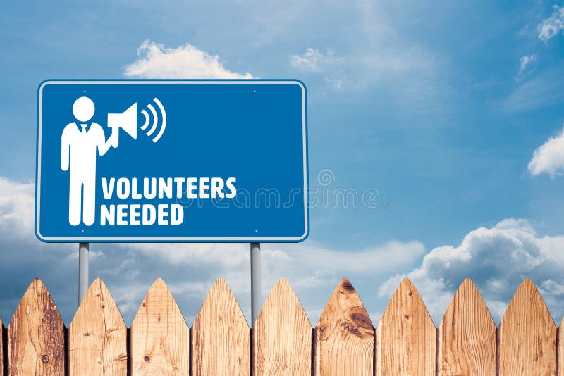 Volunteers Needed Symbol. Volunteering Service Sign. Vector Stock ...