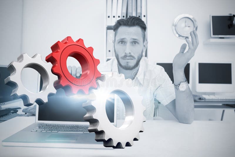 Confused Engineer Cartoon Character Stock Vector - Illustration of ...