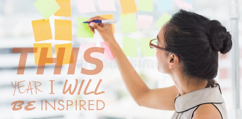 Composite Image of this Year I Will Be Inspired Stock Image - Image of ...