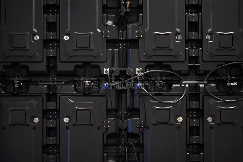 Composite LED Panel. Back Side Stock Image - Image of piggyback, compo ...