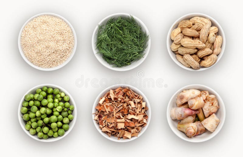 Composite with Many Different Varieties of Ingredients Stock Photo ...