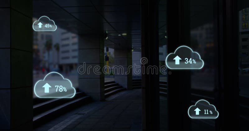 Composite of Multiple Number with Arrow Up and Percentage Signs in ...