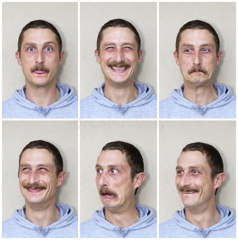 Composite of Multiple Portraits of the Same Man in Different ... Composite of Multiple Portraits of the Same Man in Different ...