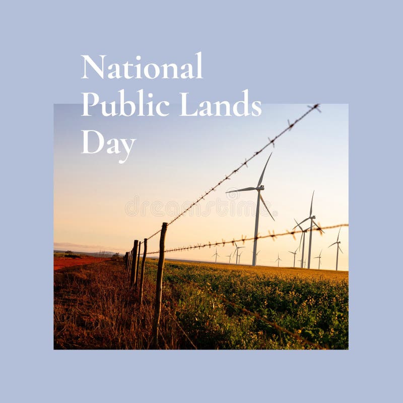 Composite of National Public Lands Day Text Over Landscape Stock Image ...