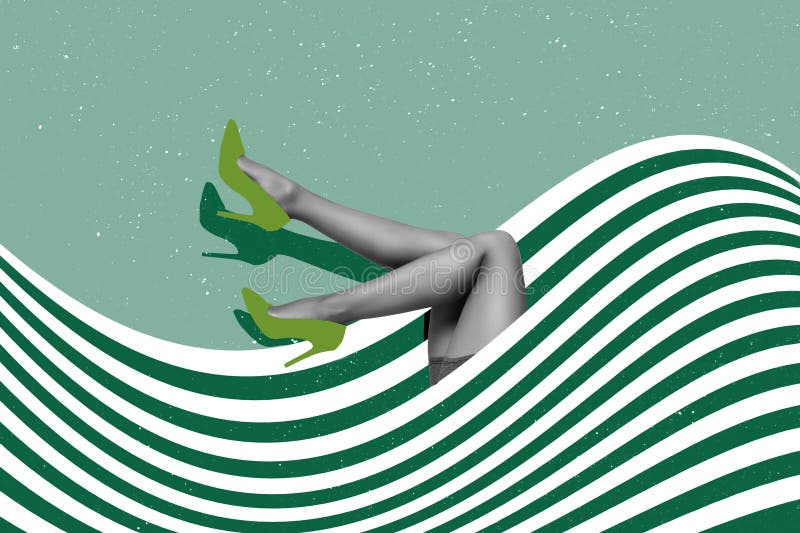 Composite Photo Collage of Attractive Smooth Woman Legs Wear Heels Spa ... Composite Photo Collage of Attractive Smooth Woman Legs Wear Heels Spa ...