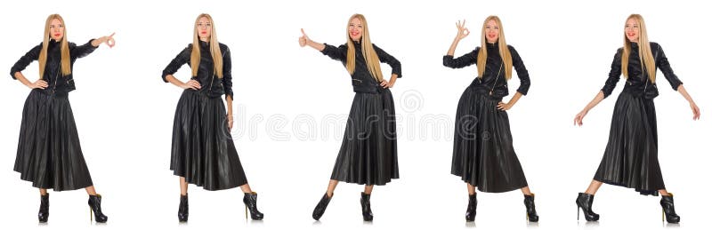 The Composite Photo of Woman in Various Poses Stock Image - Image of ...