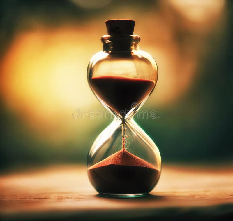 Time in a Bottle stock illustration. Illustration of time - 280405037