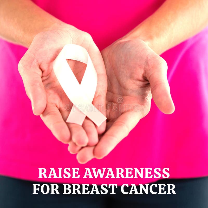 Composite of Raise Awareness for Breast Cancer Text and Caucasian Woman ... Composite of Raise Awareness for Breast Cancer Text and Caucasian Woman ...