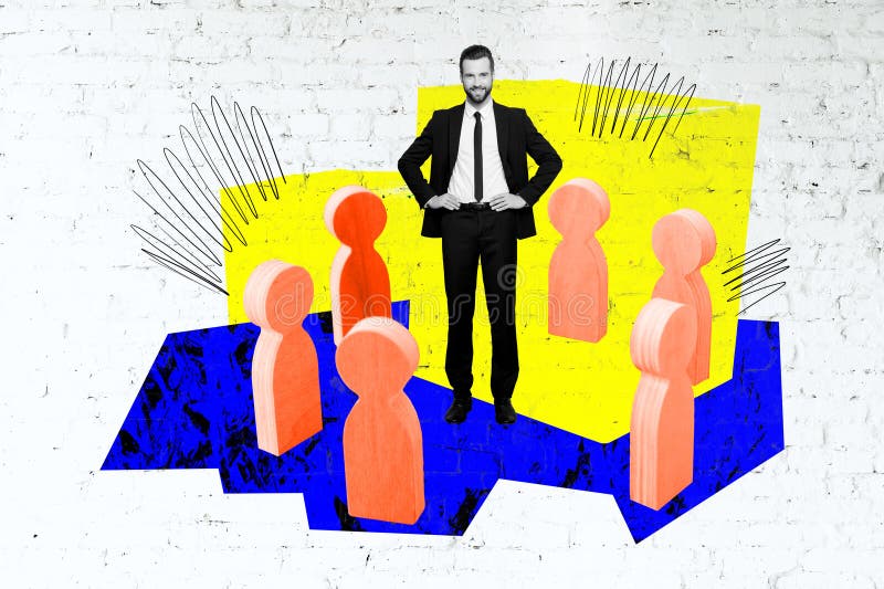 Composite Trend Artwork 3D Sketch Image Collage of Beginning Business ...