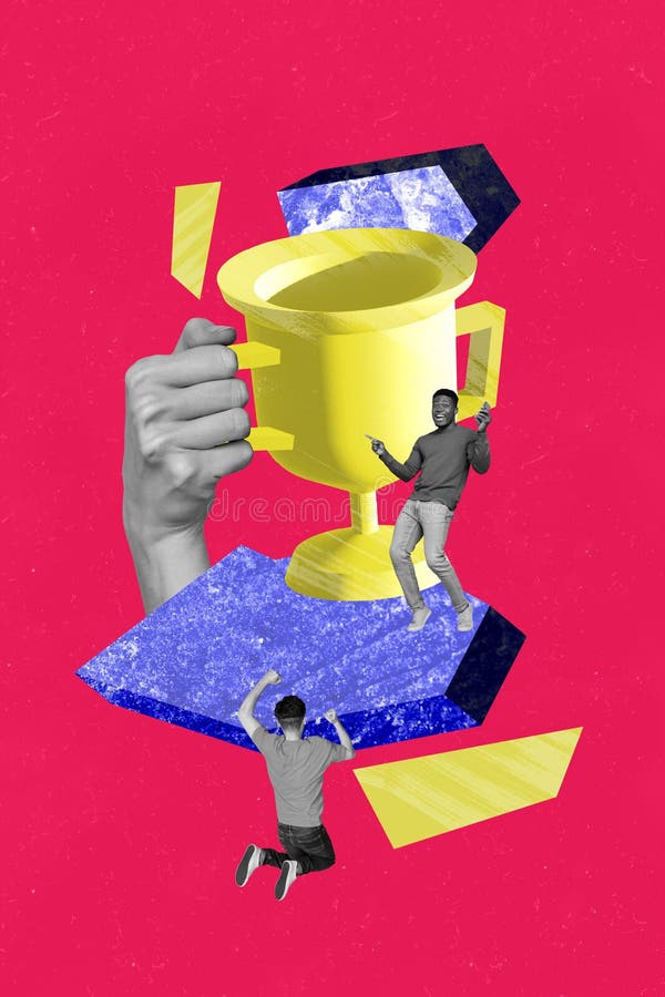 Composite Trend Artwork 3D Sketch Image Collage of Red Backdrop ...