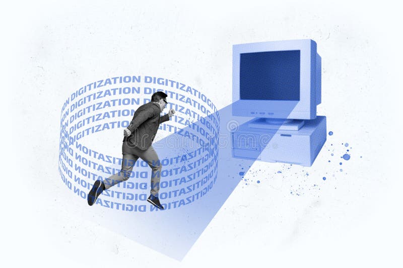 Composite Trend Artwork 3D Sketch Image Photo Collage of Ai Data ...