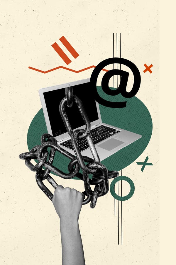 Composite Trend Artwork 3D Sketch Image Photo Collage of Hacking ...