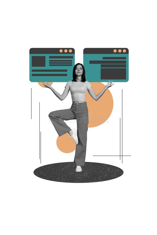 Composite Trend Artwork 3D Sketch Image Photo Collage of Virtual ...