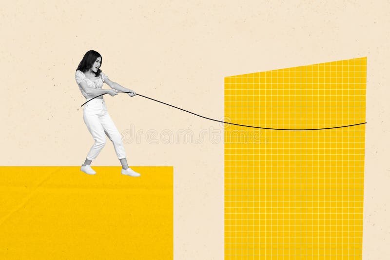 Composite Trend Artwork Image Photo Collage of Copyspace Miniature ...