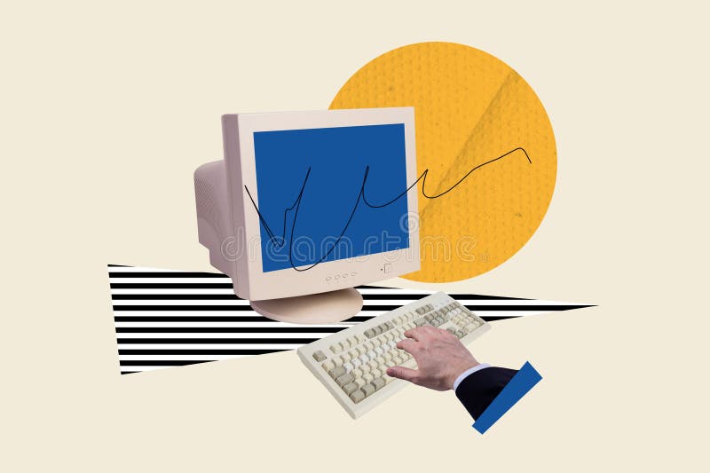 Composite Trend Artwork Sketch 3D Photo Collage of Specialist Man Hand ...