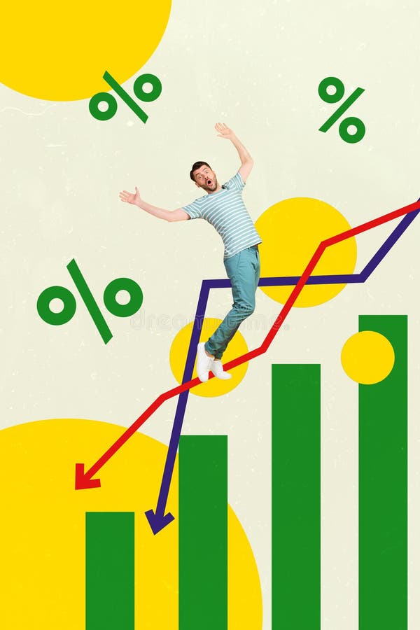 Composite Trend Artwork Sketch 3D Photo Collage of Young Scared Guy ...