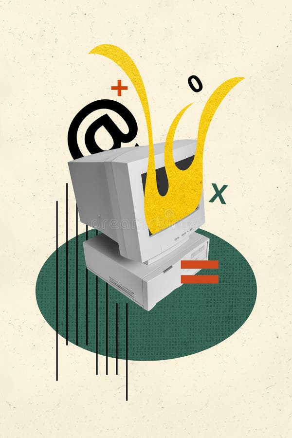 Composite Trend Artwork Sketch Image Photo Collage of Hacking Data ...