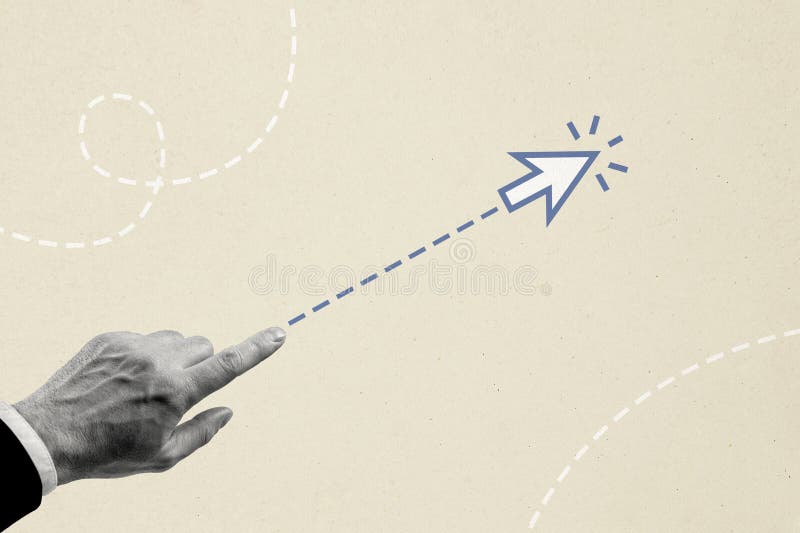 Composite Trend Artwork Sketch Image Photo Collage of Webpage Arrow ...