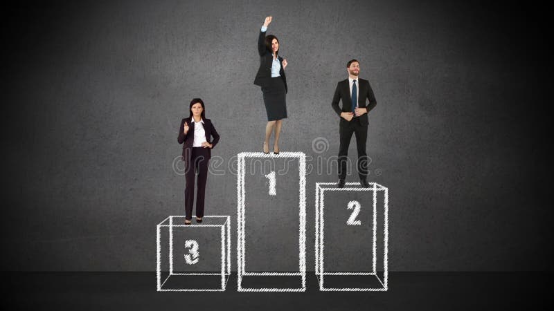 Composite Video of Businessman on Podium Stock Video - Video of ...