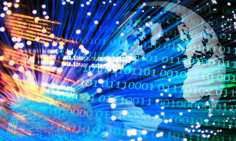 Worldwide Digital Communication Stock Photo - Image of data, digital ...