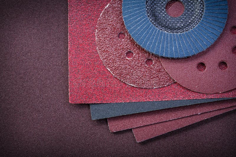 Composition of Abrasive Equipment on Polishing Paper Stock Photo ...