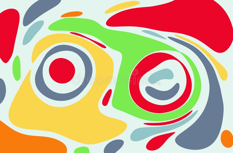 Composition of Abstract Forms in a Modern Style. Abstract Background ...