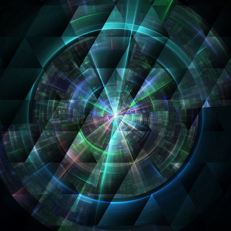 Composition of Abstract Radial Grid Stock Vector - Illustration of ...