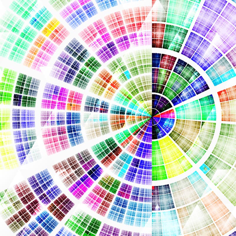 Composition Of Abstract Radial Grid Stock Vector - Illustration of ...