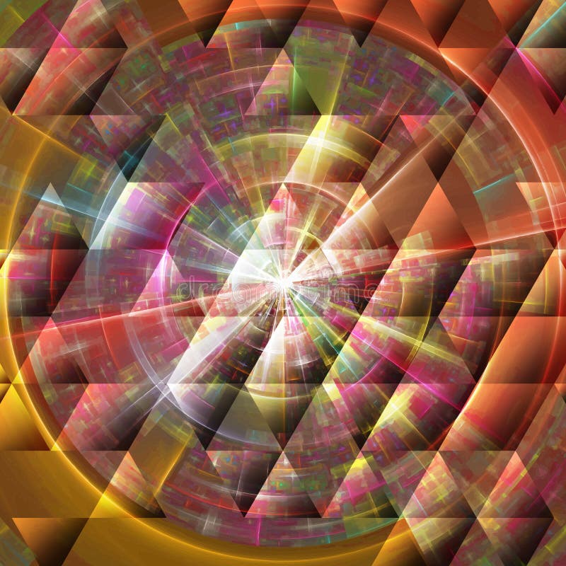 Composition Of Abstract Radial Grid Stock Vector - Illustration of ...