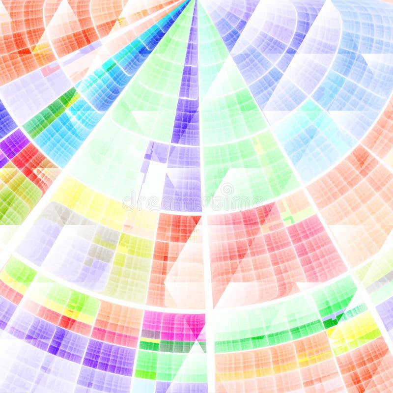 Composition of Abstract Radial Grid Stock Vector - Illustration of ...