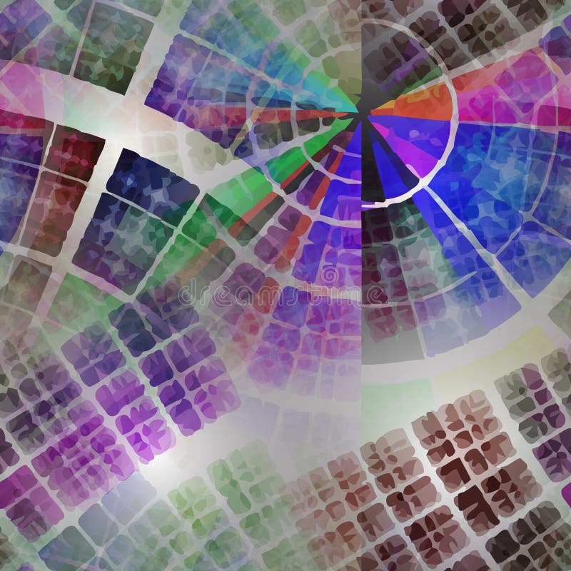 Composition of Abstract Radial Grid Stock Vector - Illustration of ...