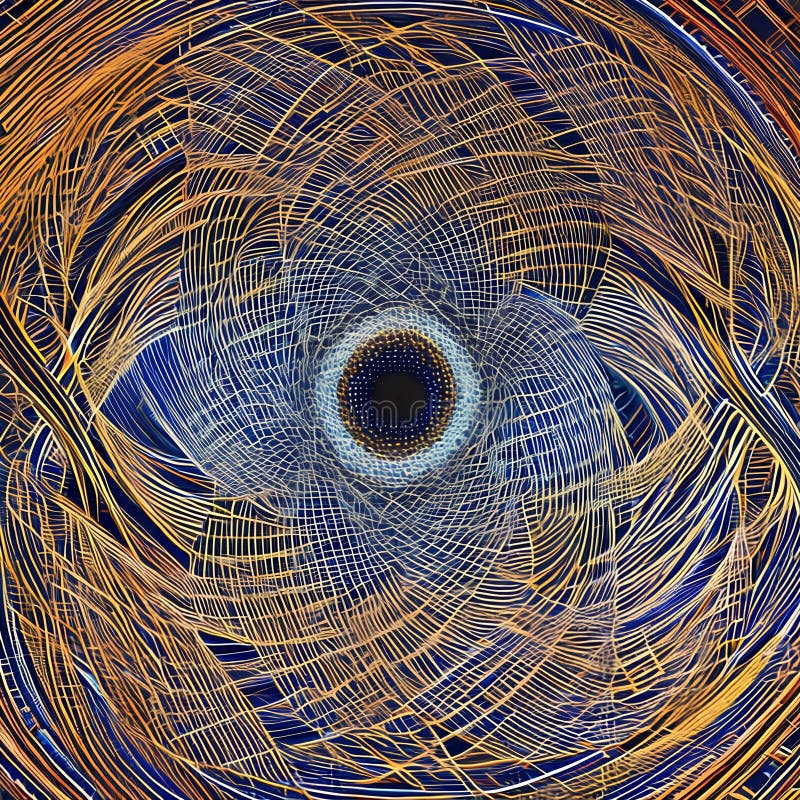 A Composition of Abstract Shapes and Patterns that Create an Optical ...