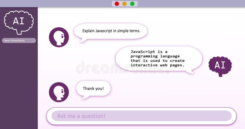 Composition of Ai Chat Icons and Speech Bubbles with Text on Blue ...
