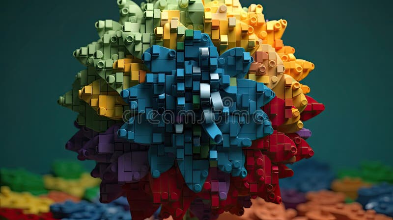 Composition Ai generative stock illustration. Illustration of puzzle ...