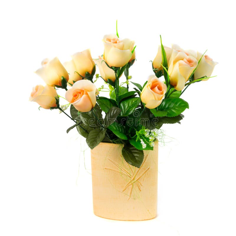 Composition with Artificial Flowers Stock Image - Image of beautiful ...