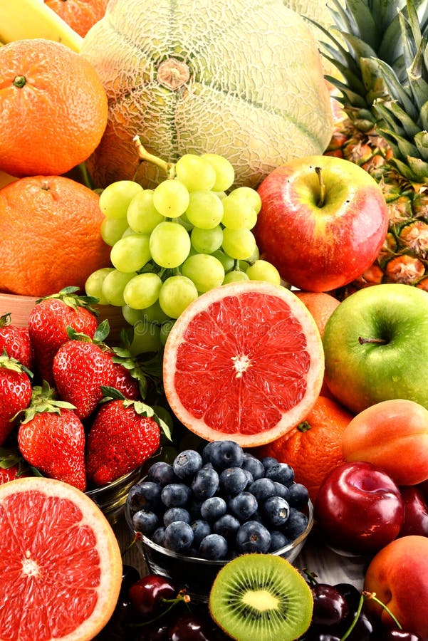 Composition with Assorted Fruits Stock Photo - Image of eating ...