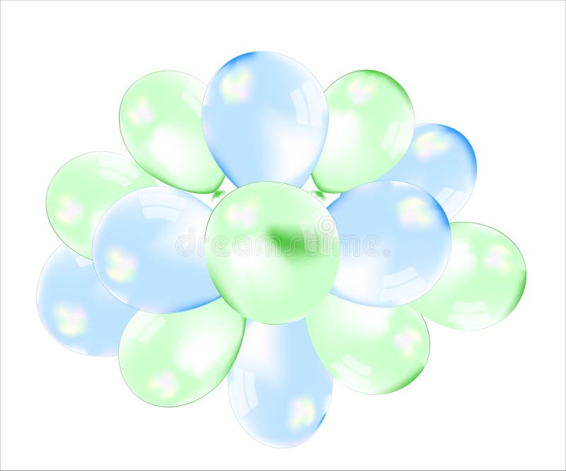 The balloons. stock vector. Illustration of convex, summer - 29748498