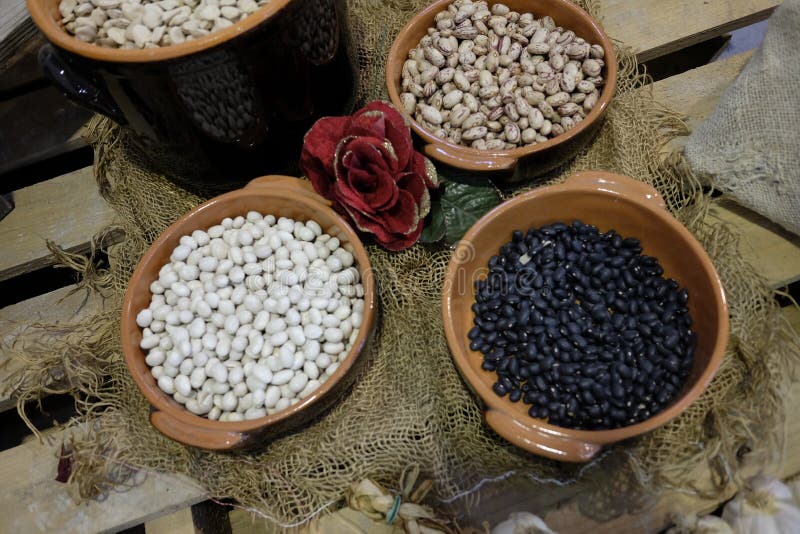 Composition of Bean Varieties Stock Photo - Image of variety, food ...