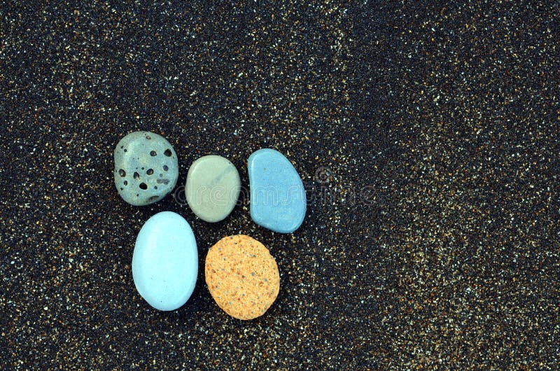 Composition of Beautiful Beach Stones Rounded by Waves Stock Photo ...