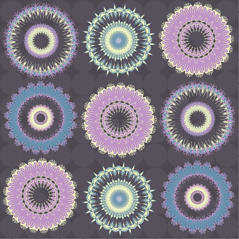 Composition with Beautiful Circular Pattern Stock Vector - Illustration ...