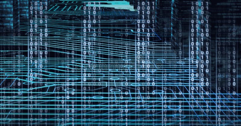 Binary processor stock illustration. Illustration of abstract - 20159637